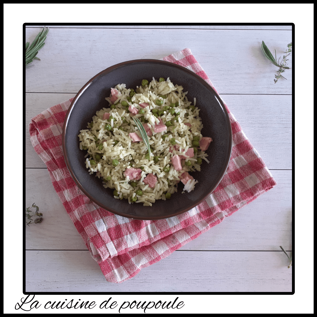 Riz aux petits pois – La cuisine de Poupoule